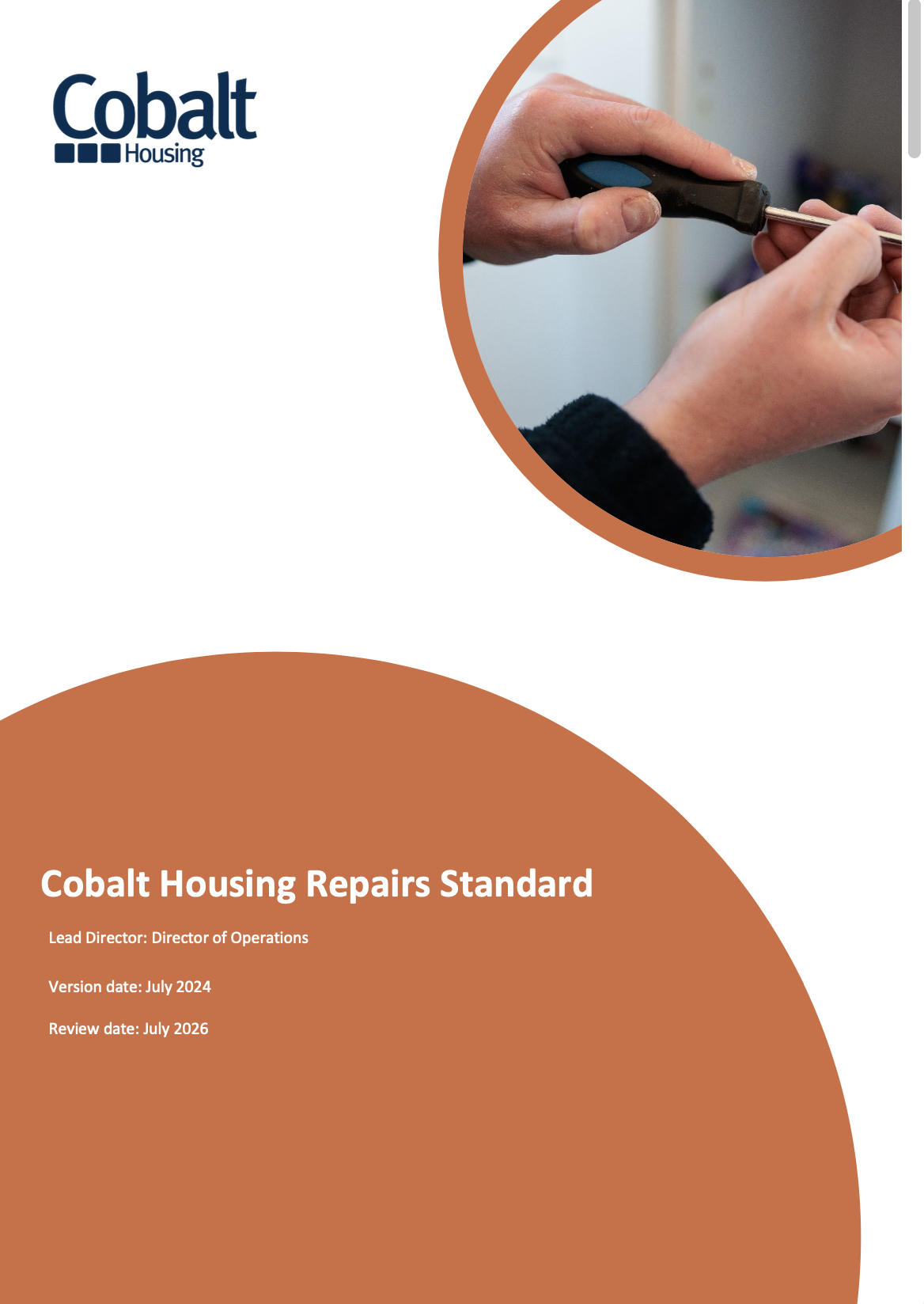 Report a repair - Cobalt Housing