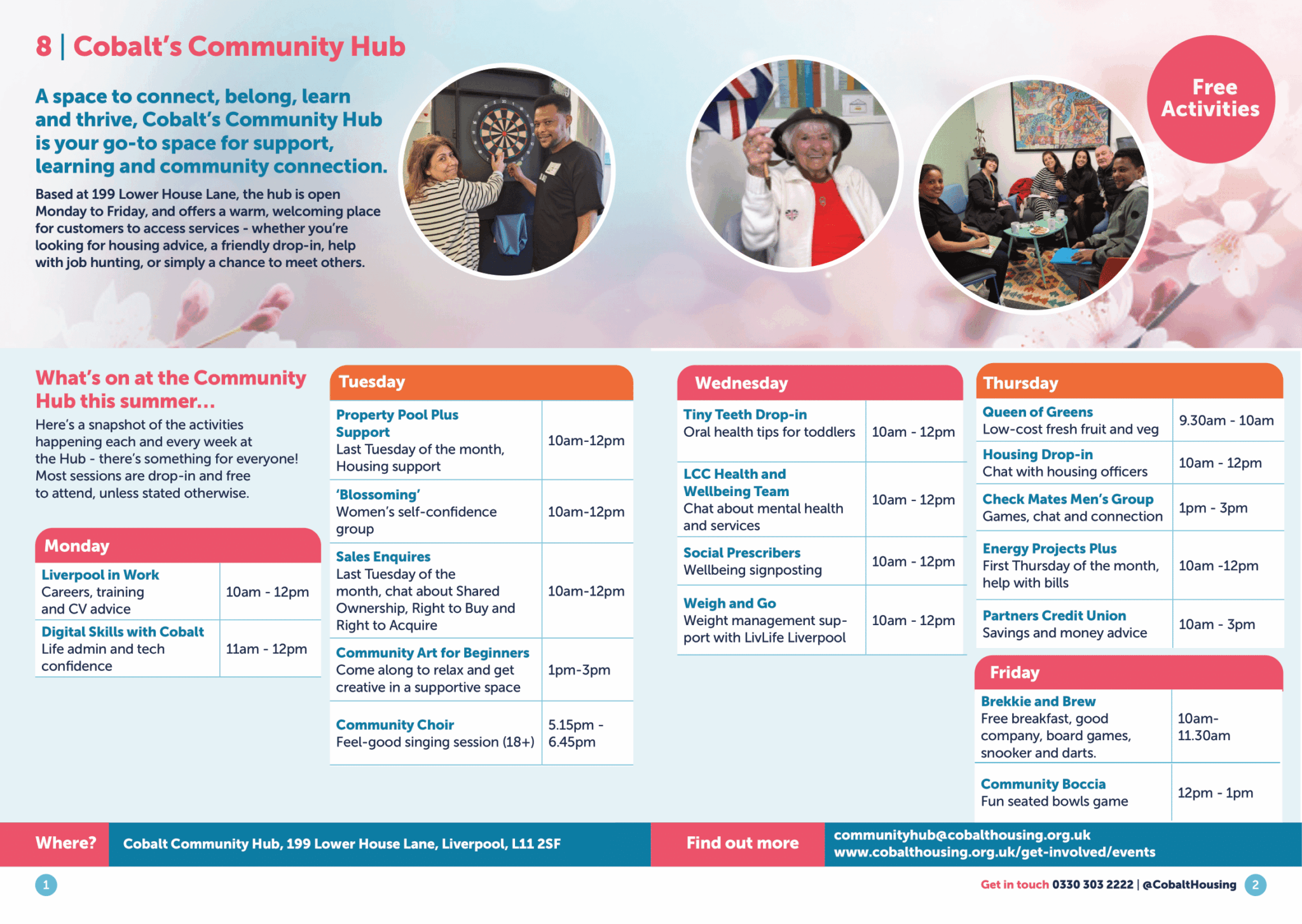 Discover What's Happening at Cobalt's Community Hub - Cobalt Housing